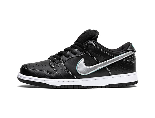 Order Diamond x Nike SB Dunk Low "Black" Copy Shoes | SbDunk.org